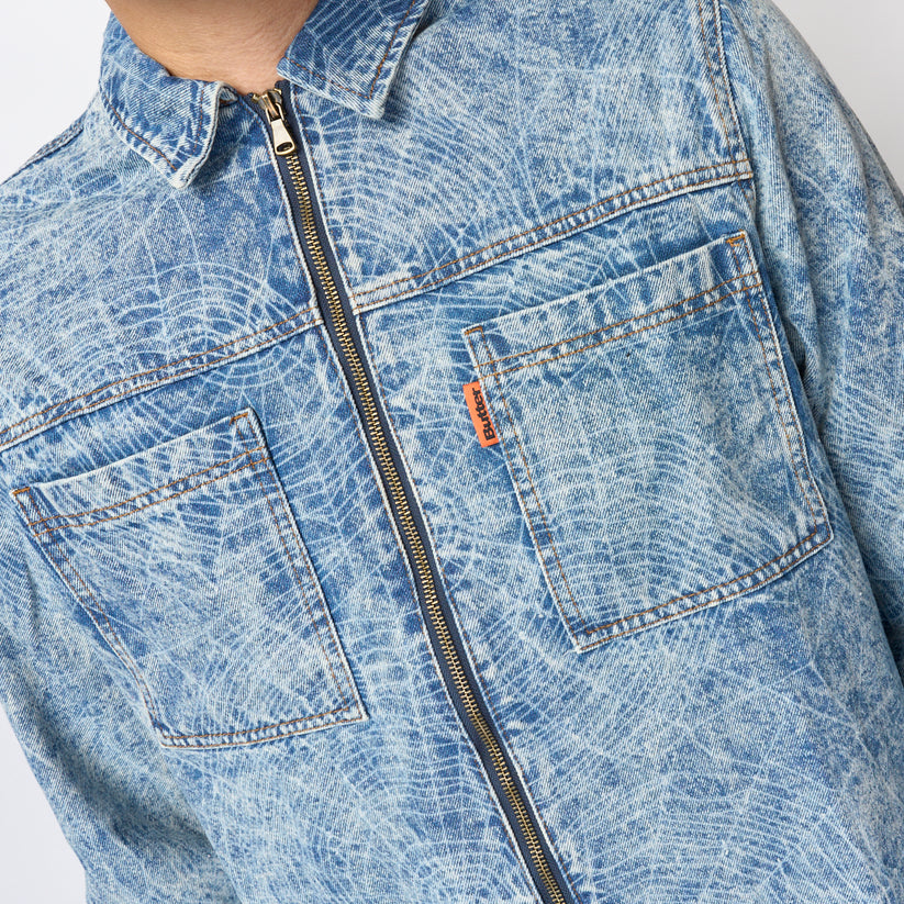 Butter Goods - Overdye Web Denim Jacket (Acid Wash Indigo) – MILK STORE