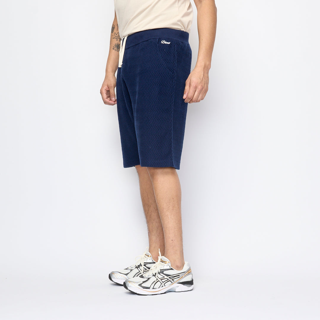 Dime - Wave Cable Knit Shorts (Navy) – MILK STORE Dime - Wave Cable Knit Shorts (Navy) – MILK STORE