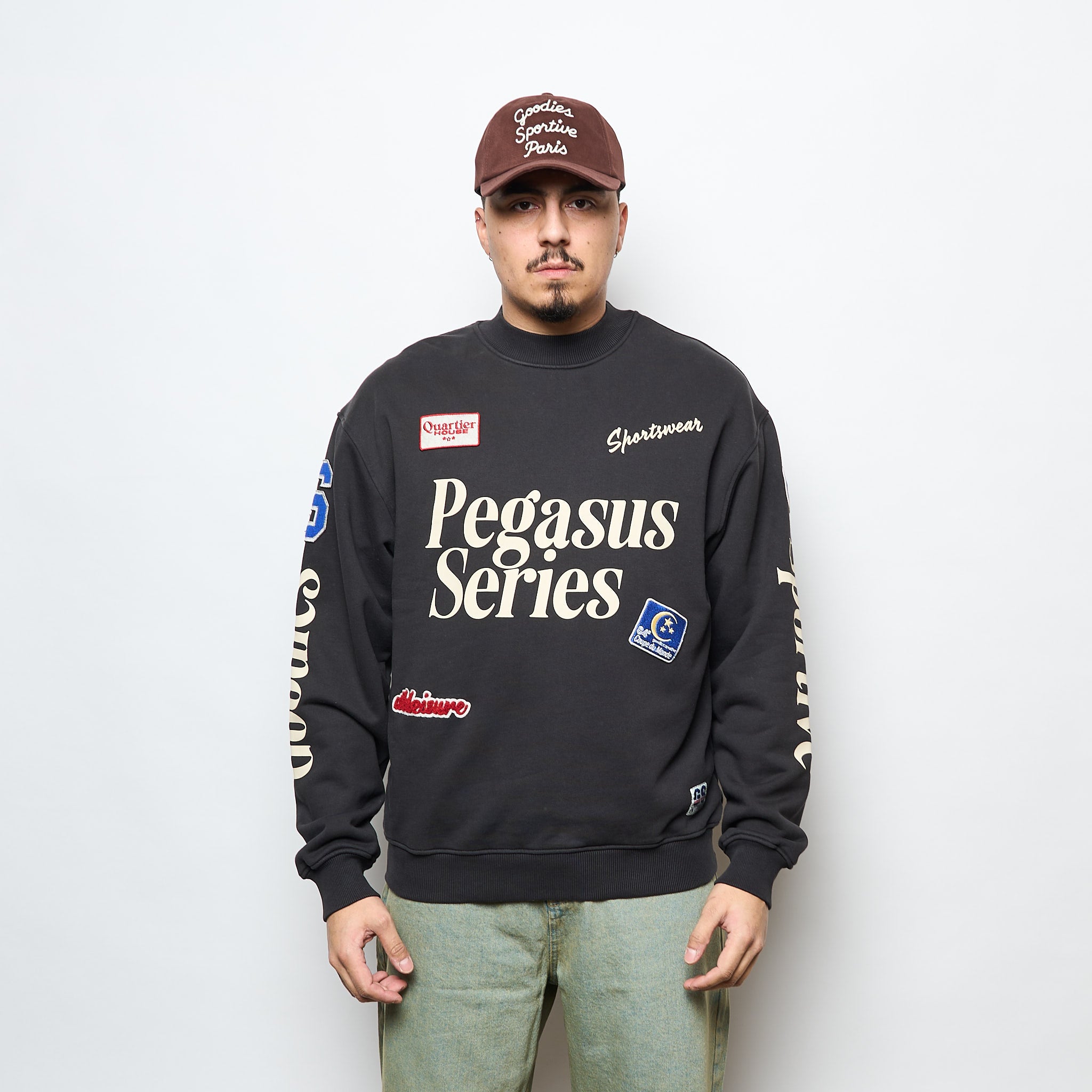 Goodies Sportive - Multipatches Premium Crewneck (Black) – MILK STORE
