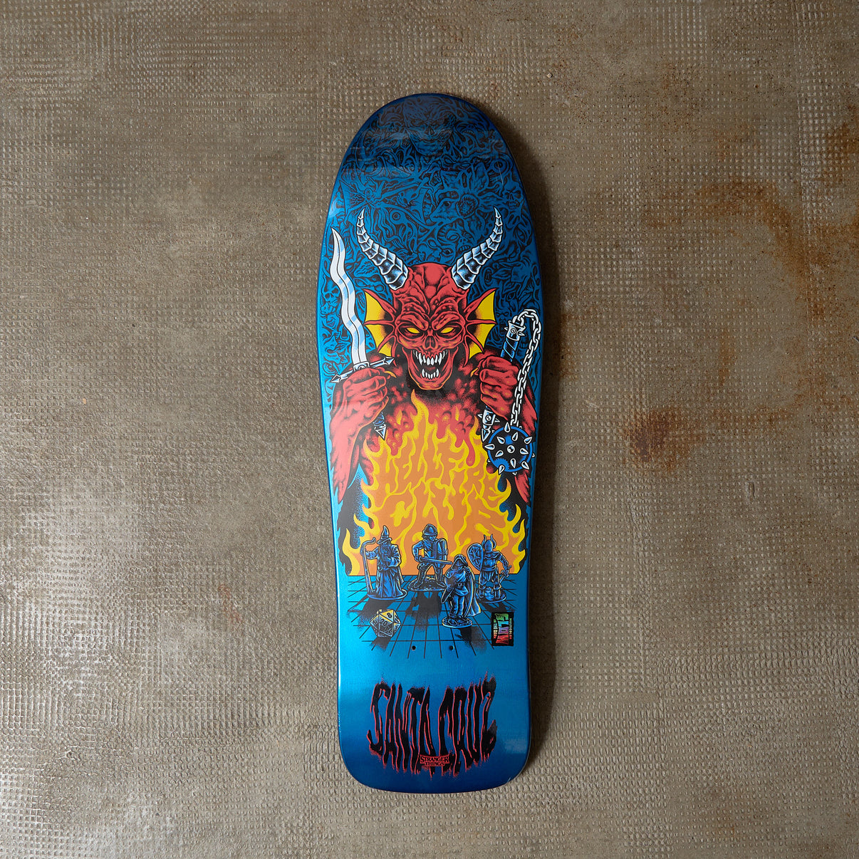 Santa Cruz - ST Knox Hellfire Pit Deck 10.07 X 31.275 "Stranger Things ...